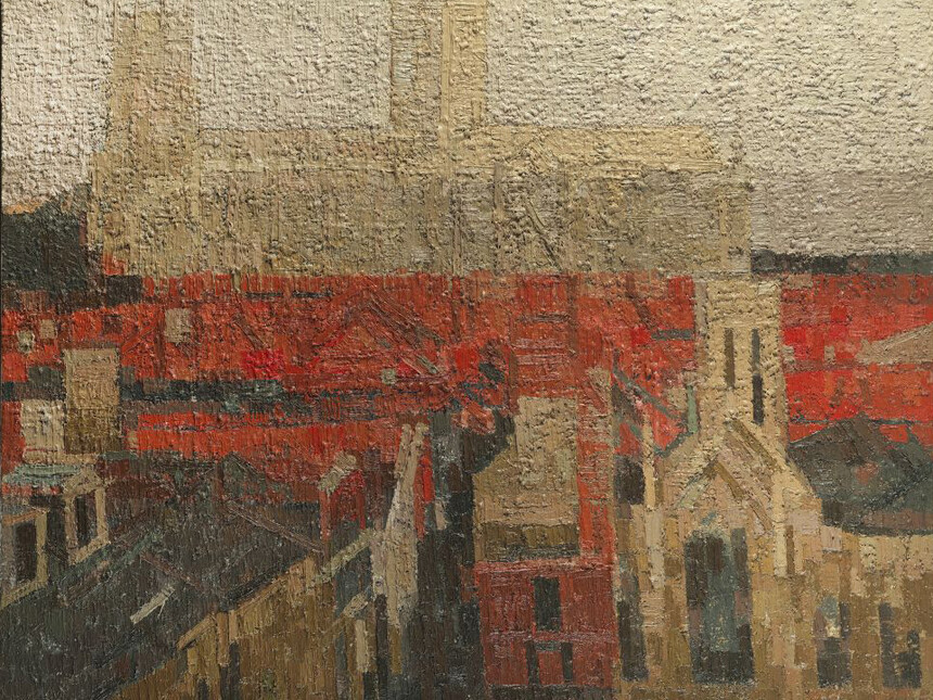 Jake Attree, 'The Minster seen from the Mansion House Roof' | Messums ...