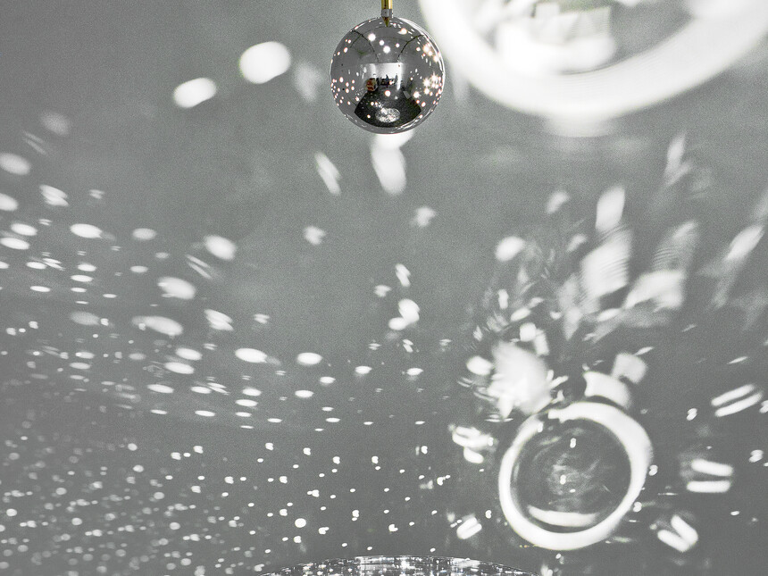 Otto Piene, Light Ballet (Light Satellite) (top) and Light Ballet ...