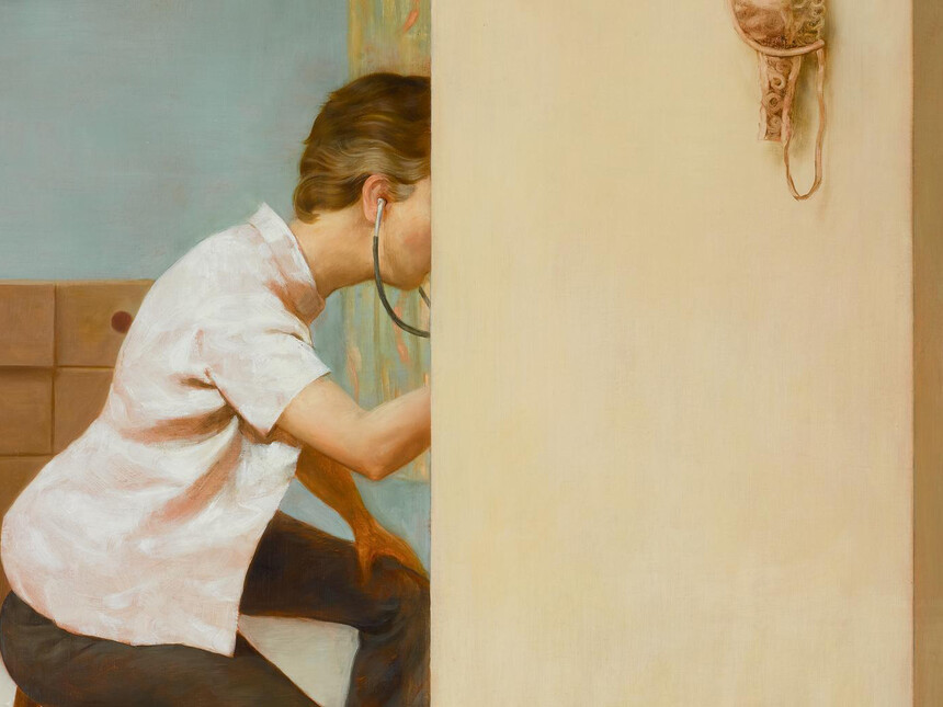 John Currin, The Dream of the Doctor, 1997, Oil on canvas, 198,1 x 154 ...