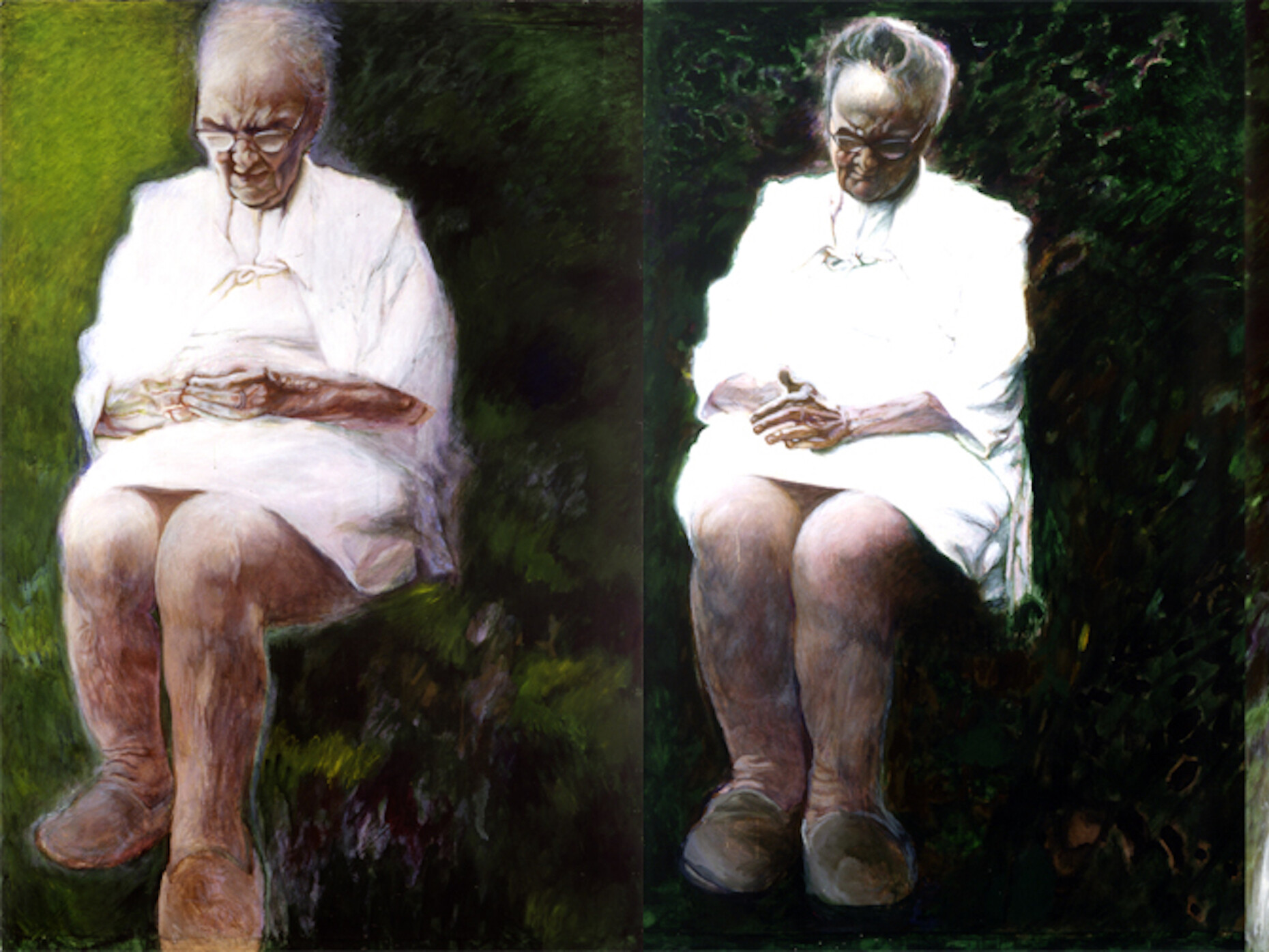 May Stevens. Alice in the Garden | Meer