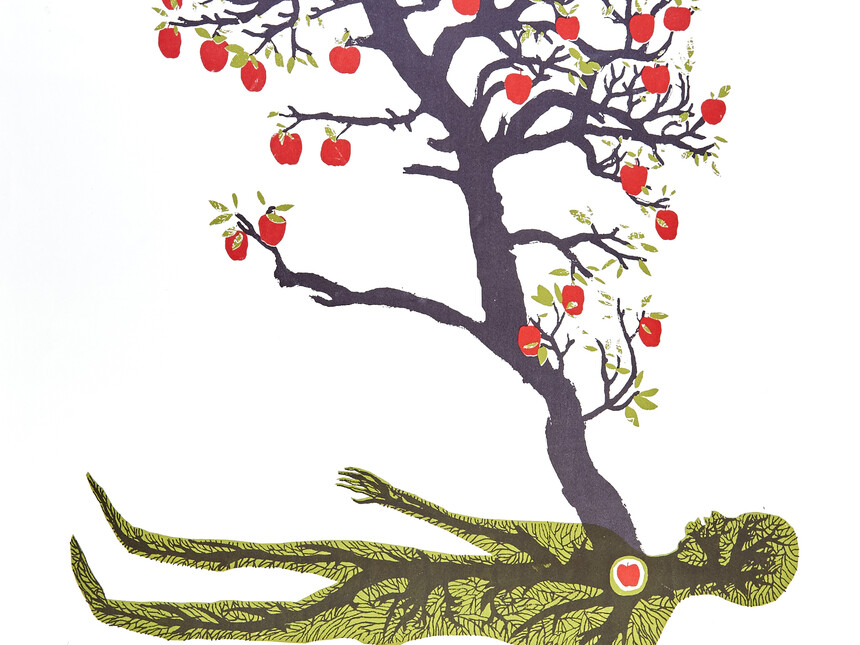 Imogen Shaw, Apple Day Poster, 1996. Courtesy of YSP © Jonty Wilde ...