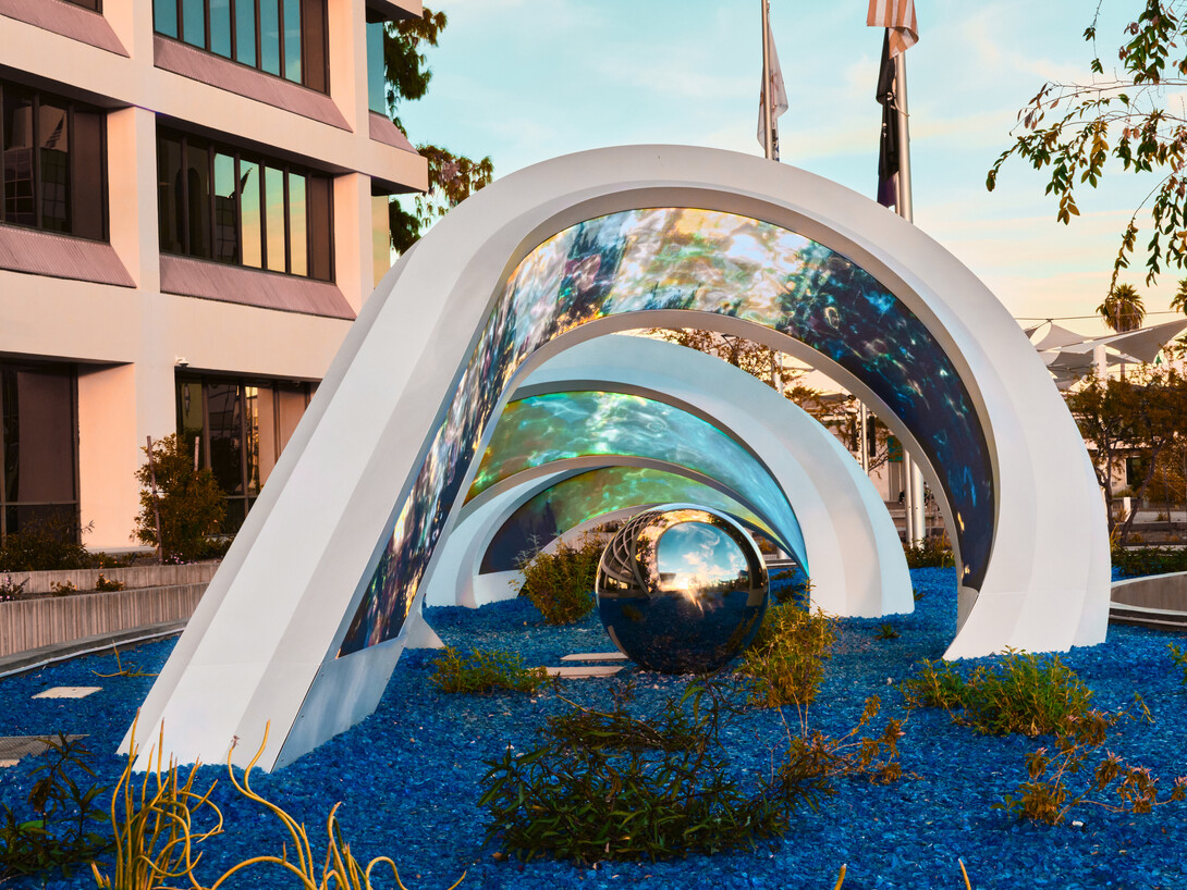 Adrian Yu unveils major public artwork, Strata | Meer