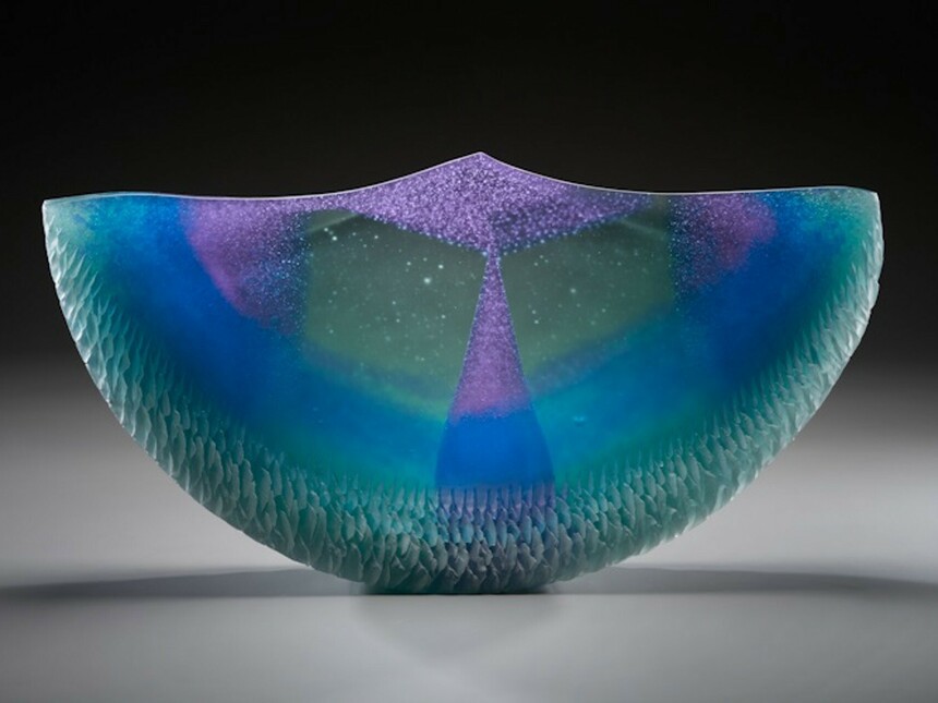 Alex Gabriel Bernstein, Neo whale, 2023, cast and cut glass, 14x24x4 ...