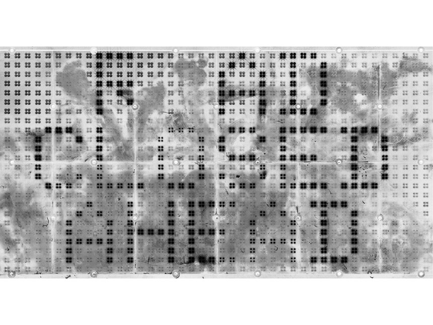 Shannon Ebner, Portable Changeable Message Sign Three Road Closed, 2014 ...