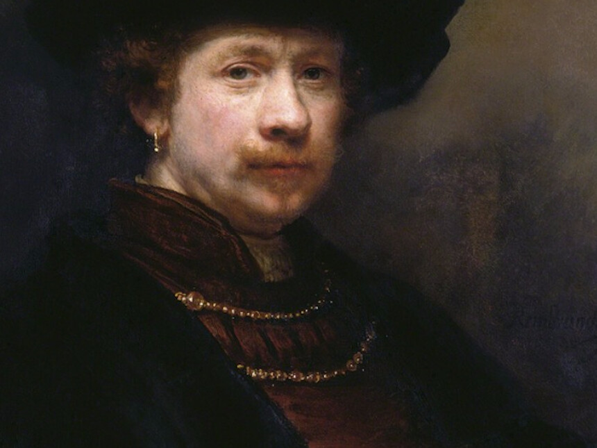 Rembrandt van Rijn, Self-portrait in a Flat Cap, 1642. Courtesy of ...