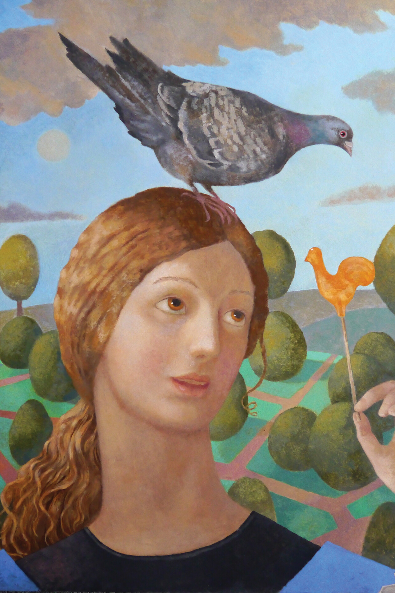 Olga Oreshnikov, Golden Rooster, oil on board, 50 x 50 cm. From Artists ...