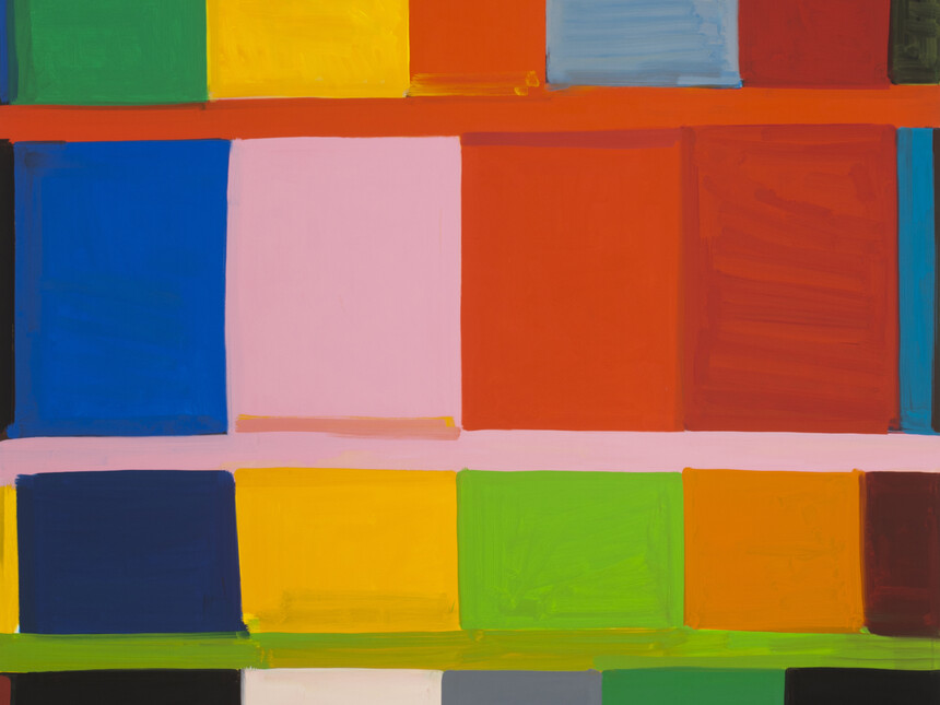 Stanley Whitney, Insideout, 2011, Oil on linen, 96 x 96 inches (243.8 x ...