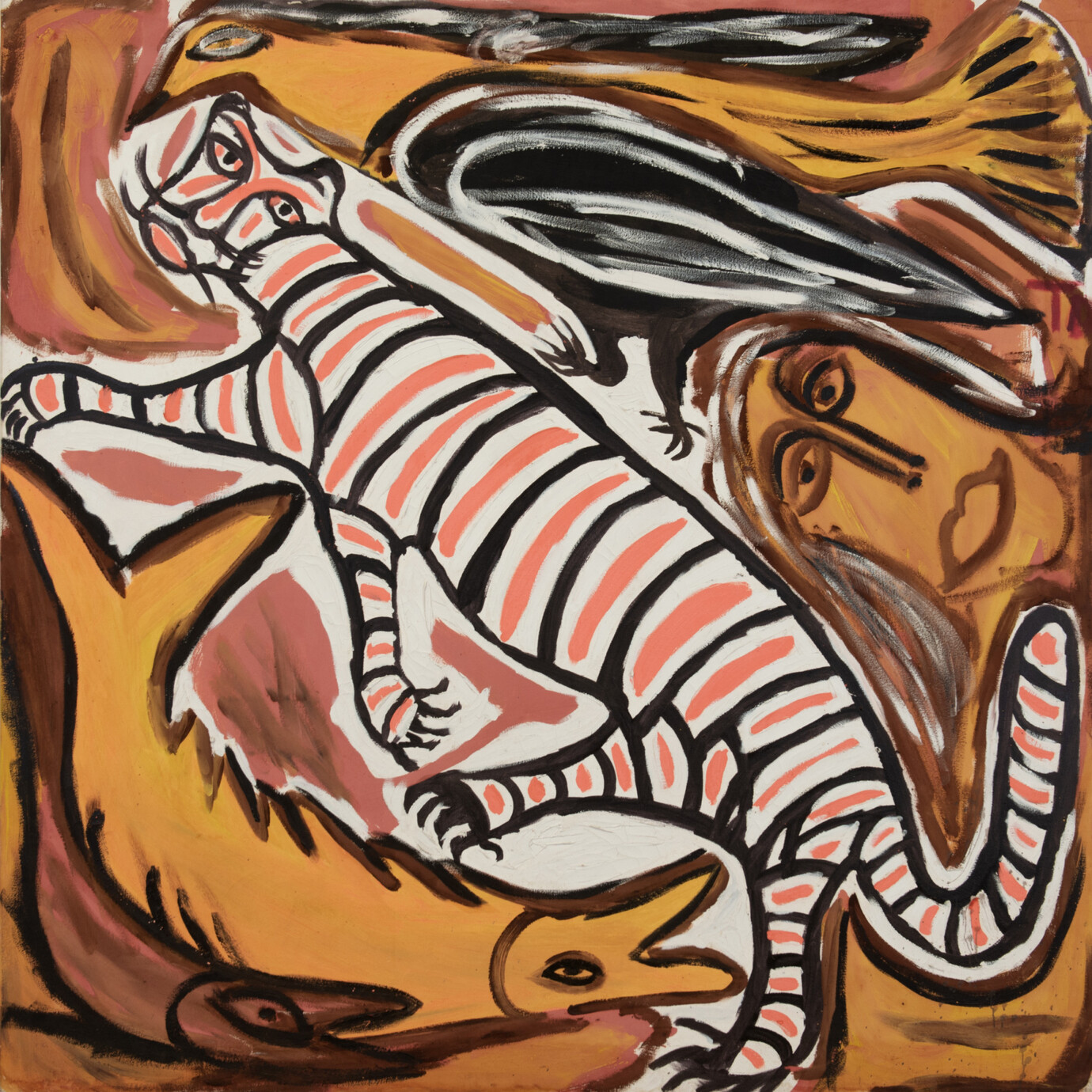 Thornton Dial. Handwriting on the wall | Meer