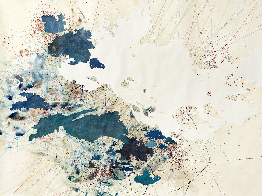 Val Britton, Wanderlust, 2015, Graphite, ink, and collage on paper, 67 ...