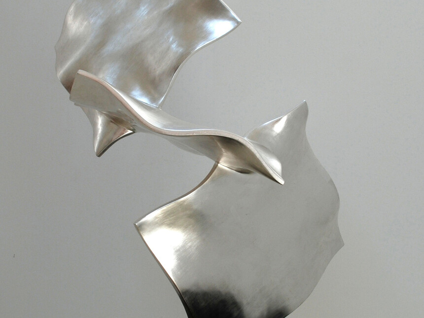 Simon Allen, Three Leaves, 2010, Silver Leaf on Carved Wood, H: 96 x W ...