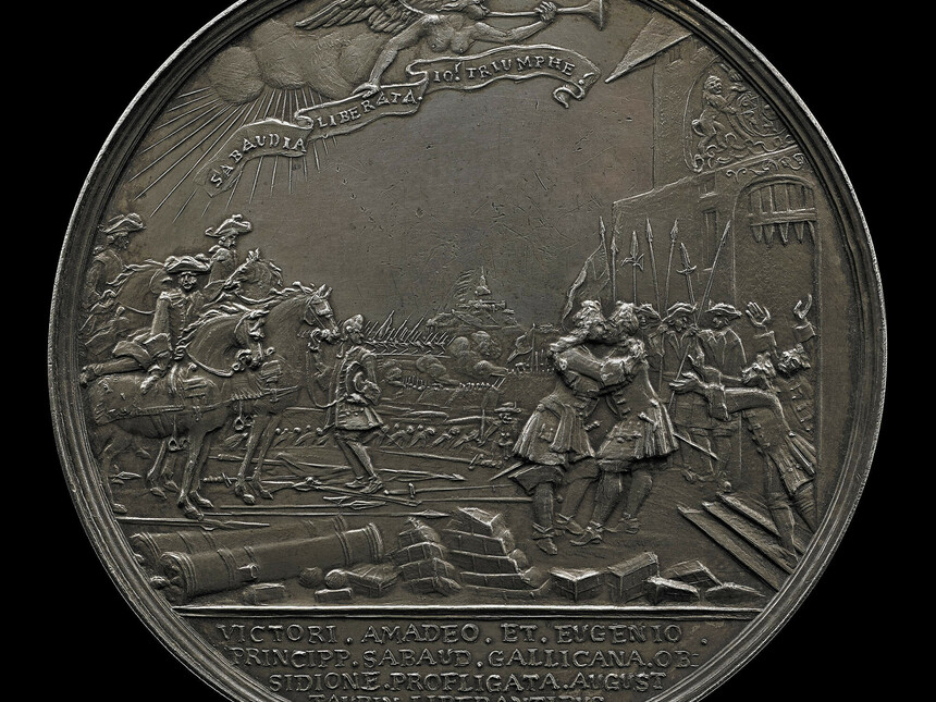 Battle of Turin, 1706, The Duke of Savoy is shown as Jupiter, in the ...