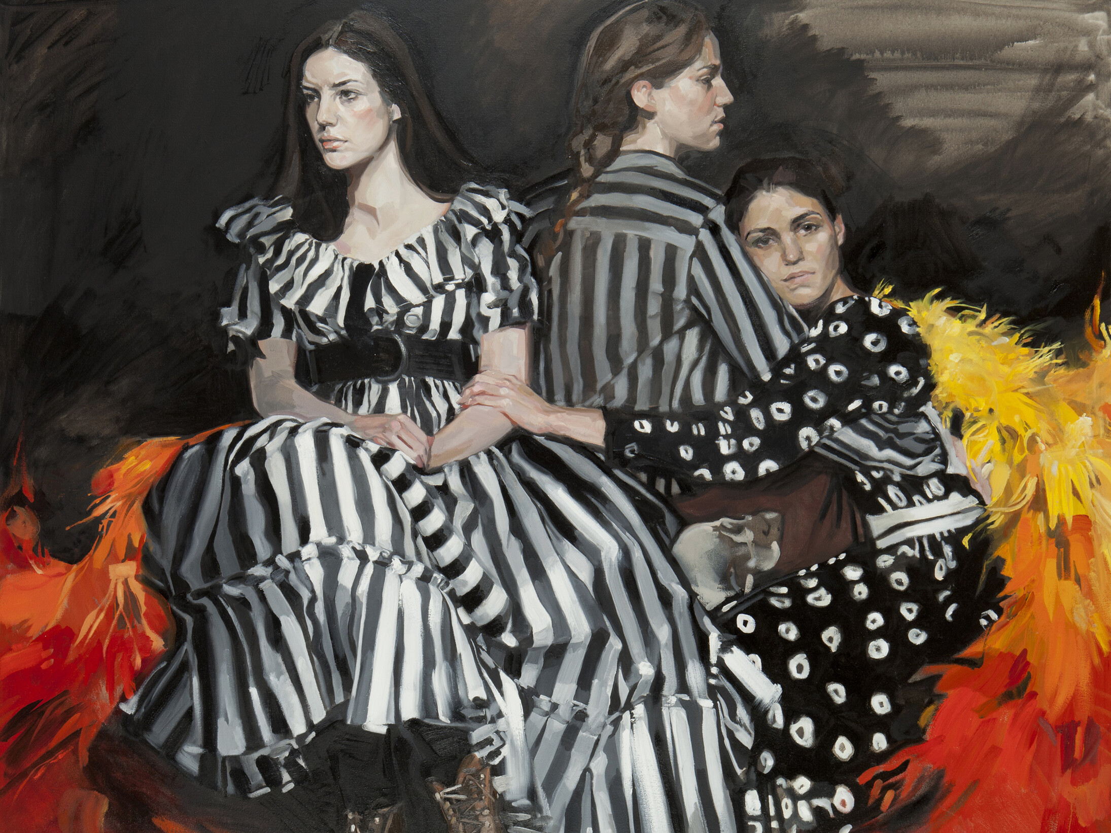 Vanessa Garwood, Fitchers Bird, 2014, Oil on wooden panel, 152 x 122 cm ...