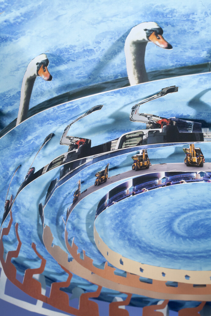 Eric Dyer, New Construction, 2005-2014, Cut inkjet prints, foam board ...