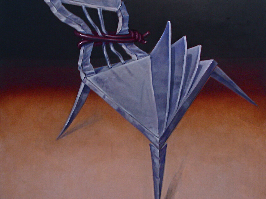 Ala Bashir, Temtation, oil on canvas, 120 x 120 cm | Hay Hill Gallery