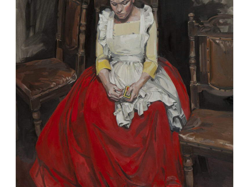 Vanessa Garwood, Harriet And The Matches, 2015, Oil on wooden panel ...