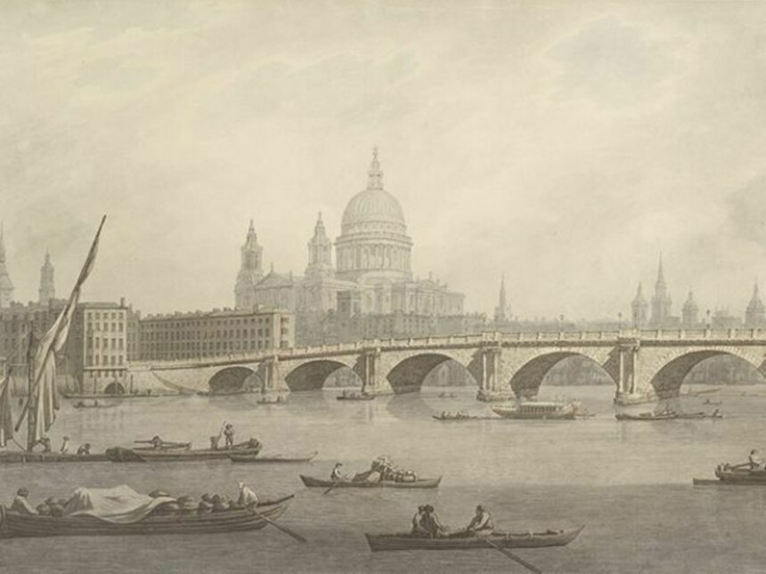 Joseph Farrington, View of London Bridge from the South West, 1789 ...