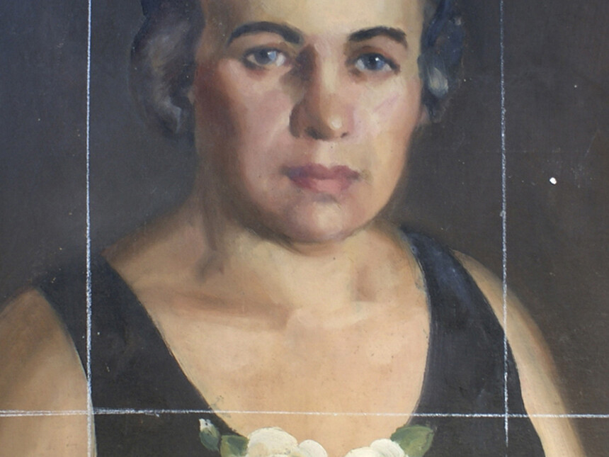 Bernard Perlin, “Anna Perlin”, 23 3/4” by 20”, oil on board, 1935 ...