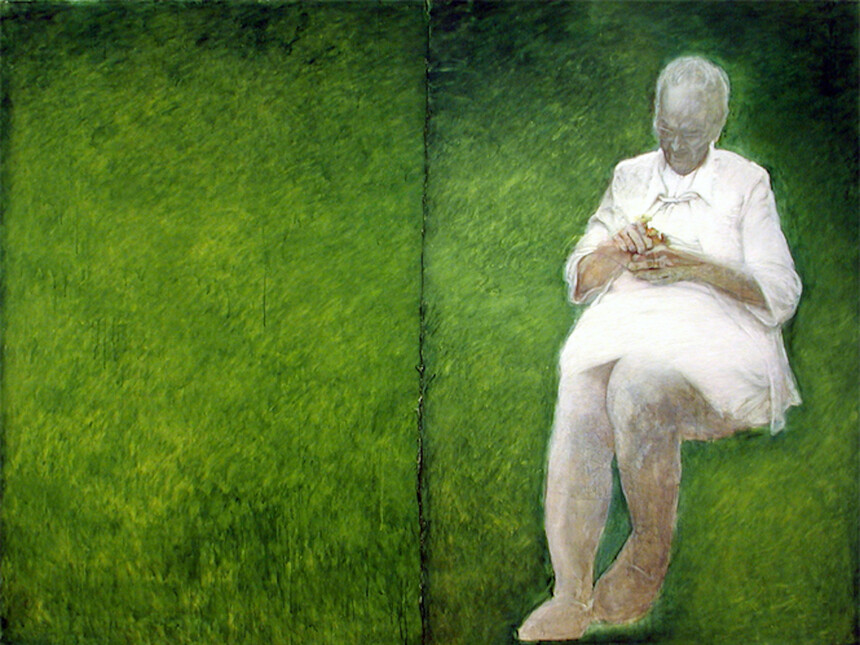 May Stevens. Alice in the Garden | Meer