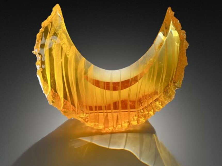 Alex Gabriel Bernstein, Gold Sun Half Moon, 2023, cast and cut glass ...