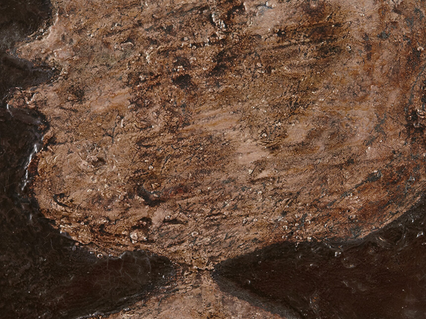 Jean Dubuffet, L'homme au nez Camus, 1950, Oil on masonite, 21 5/8 x 18 ...