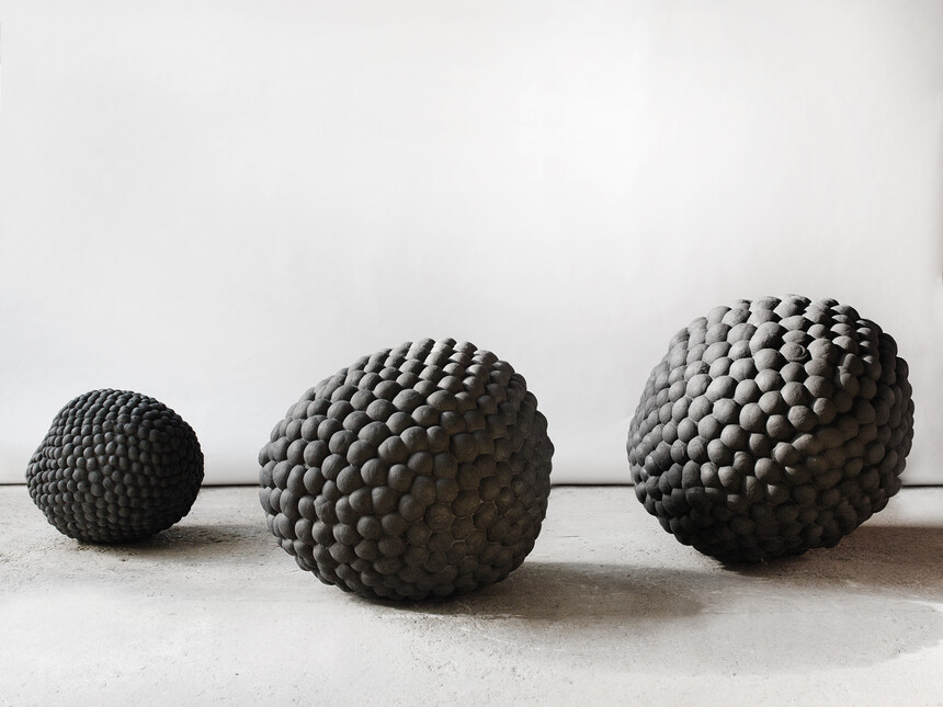 Peter Randall-Page, Inside Out I, II, & III, 2014, bronze, photo credit ...