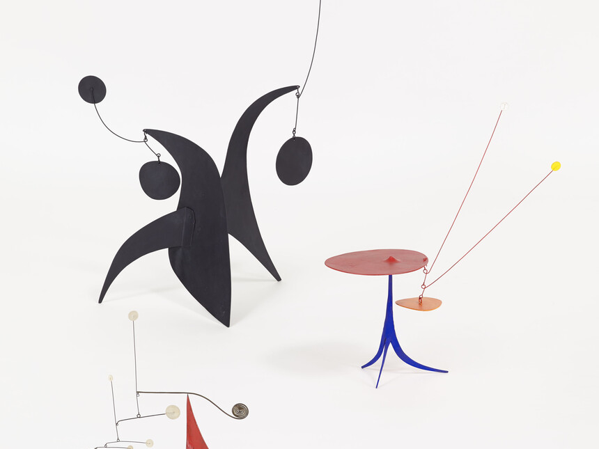 From Left to Right: Alexander Calder, Untitled, c. 1952, Painted sheet ...