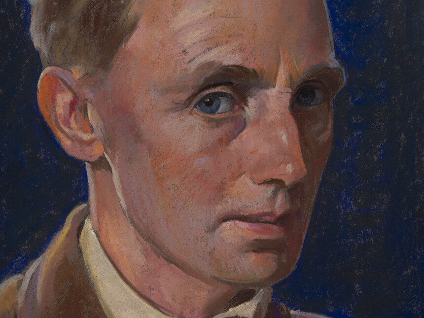 Adam Bruce Thomson, Self Potrait, 1933, pastel, 38.5 x 29.5 cm | The ...