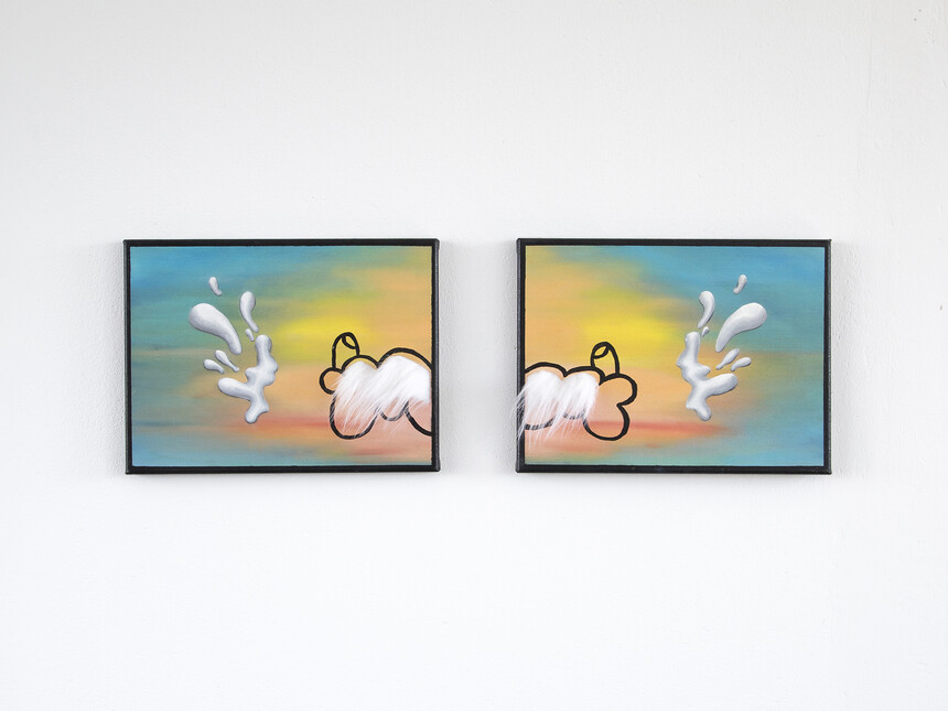 Kate Sansom, ‘Prescription Jelly Tot’ (diptych), 2014, oil on canvas ...