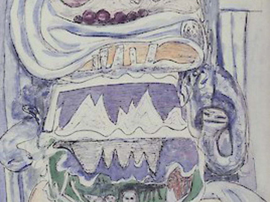 Max Beckmann, „Dream of Weltkarte“ („Universum“), 1947, 50 × 35,3 cm ...