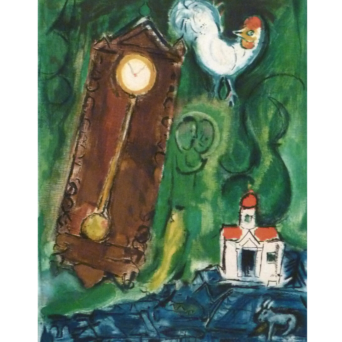 Marc Chagall, The Rooster and the Clock, circa 1956, Hand Signed and ...