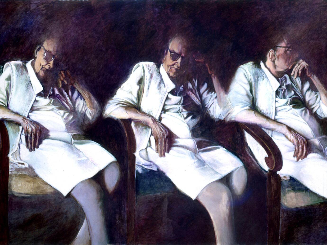 May Stevens. Alice in the Garden | Meer