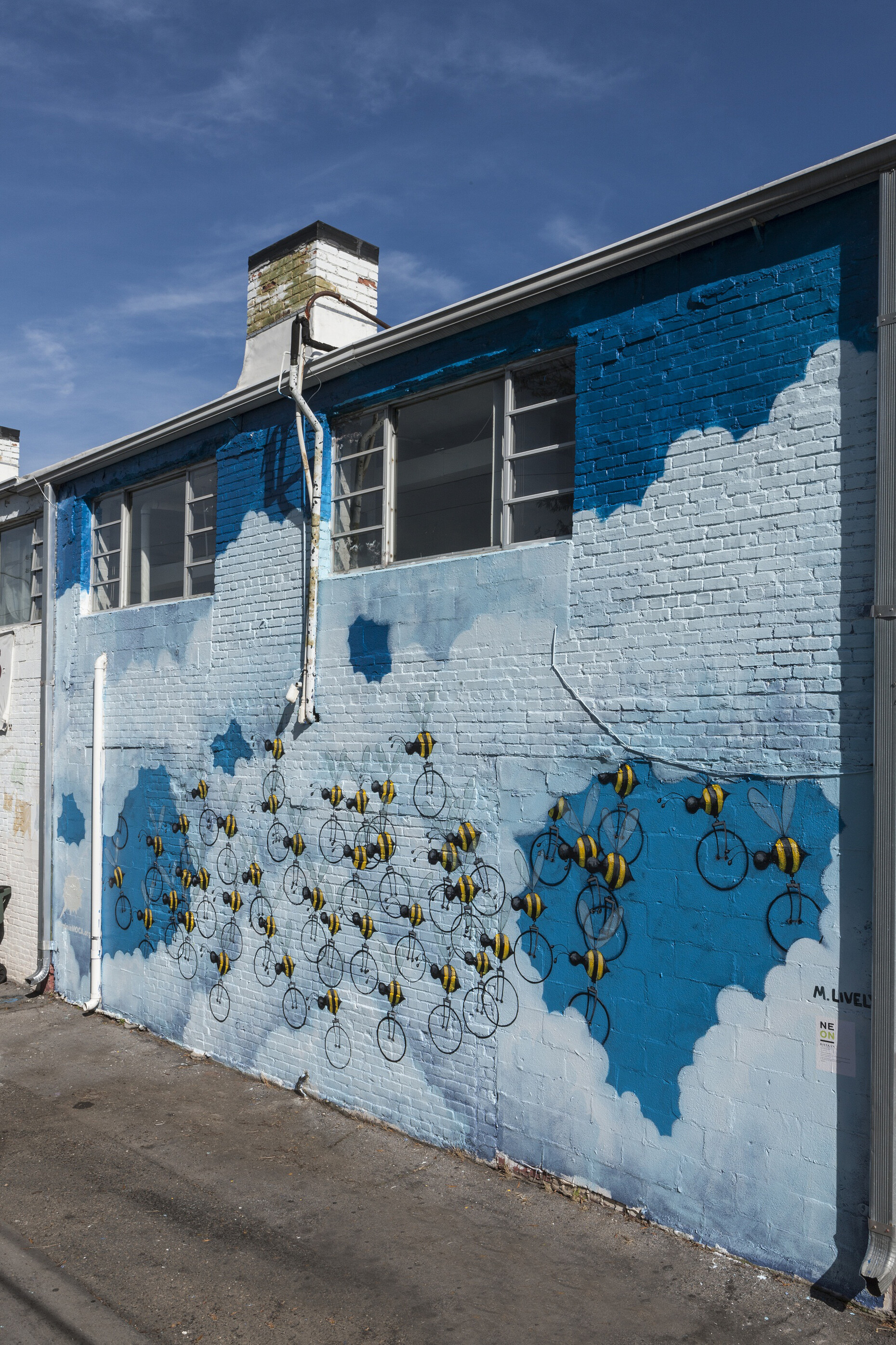 Matt Lively mural in norfolk's neon district | Meer