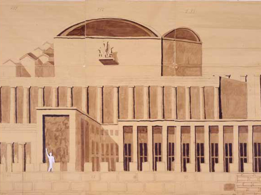 Giovanni Guerrini, La Roma di Mussolini (cartoni relativi al Palazzo ...