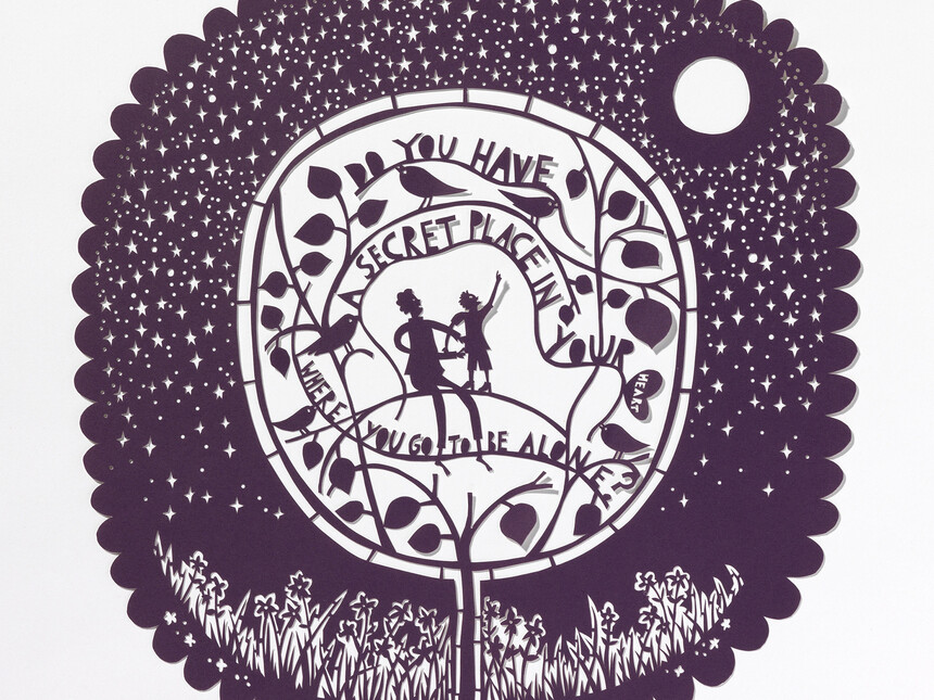 Rob Ryan, Secret Place, Papercut, 2015, Courtesy the artist and ...