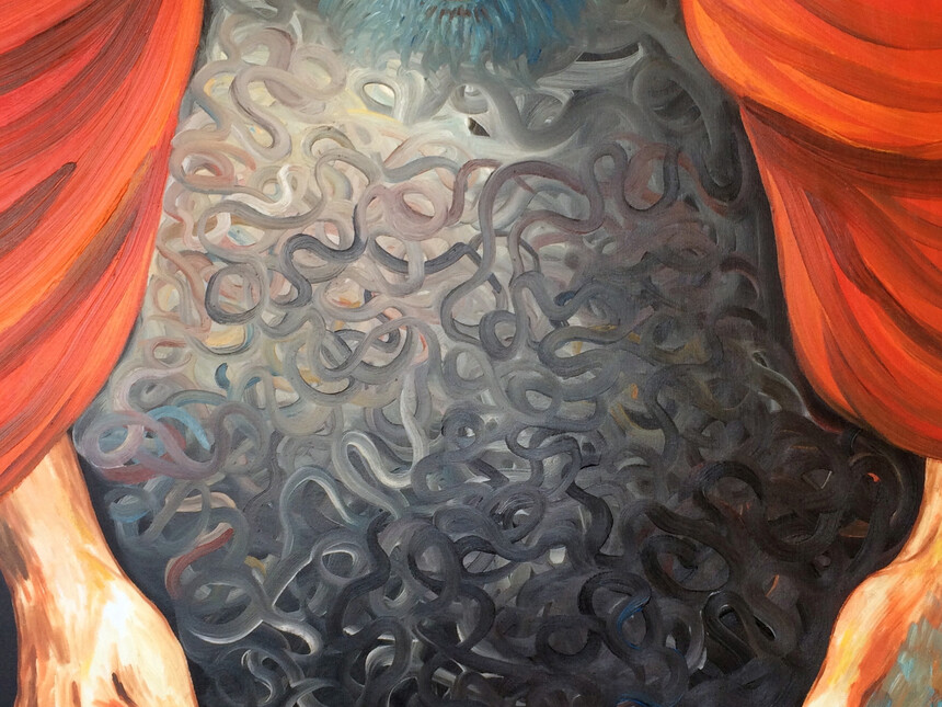 Raphaëlle Ricol, Barbe bleue, 2015, Huile sur toile, 162 x 130 cm ...