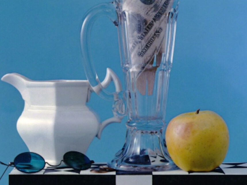 Leslie Gill, Composition with Apples, Pitcher and Confederate Money ...